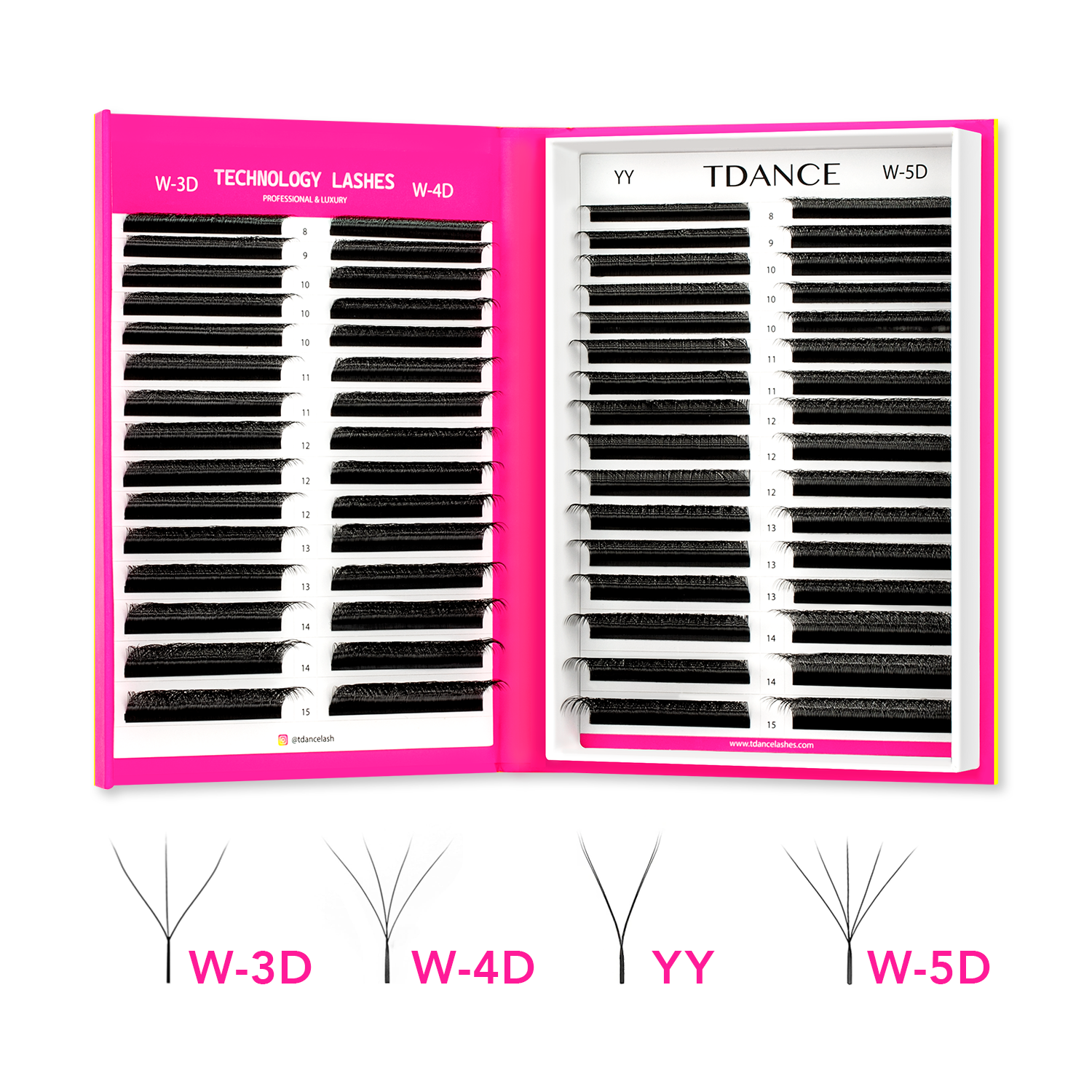YY & W Style Promade Volume Fans Lashbook – TDANCE